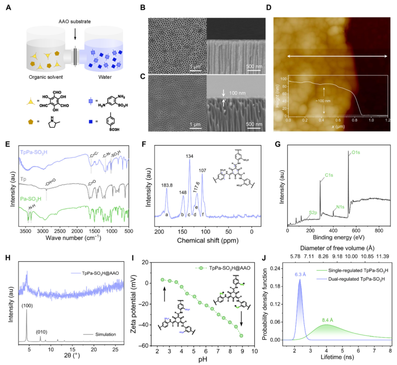 技术革新！中科大俞汉青、关艳芳Science子刊：双调控COF膜实现埃尺度离子高效分离，推动水净化技术革新