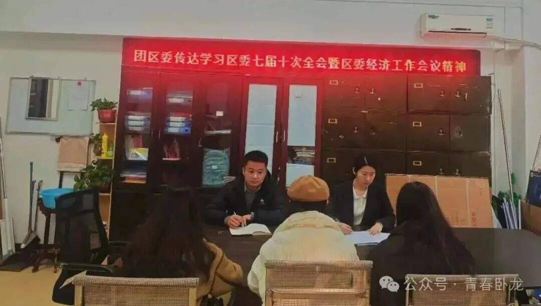 团区委召开会议传达学习区委七届十次全会暨区委经济工作会议精神